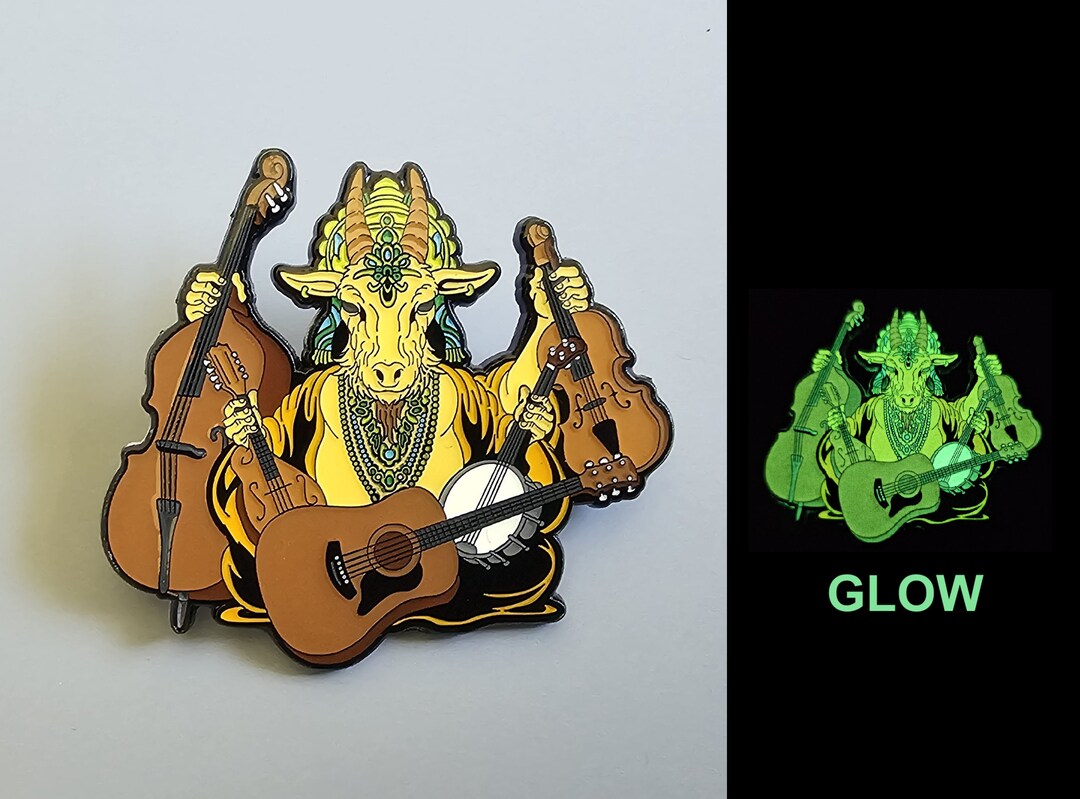 BMFS Bluegrass Ganesh Goat Ganesha Buddha Glow in the Dark Metal Hat ...