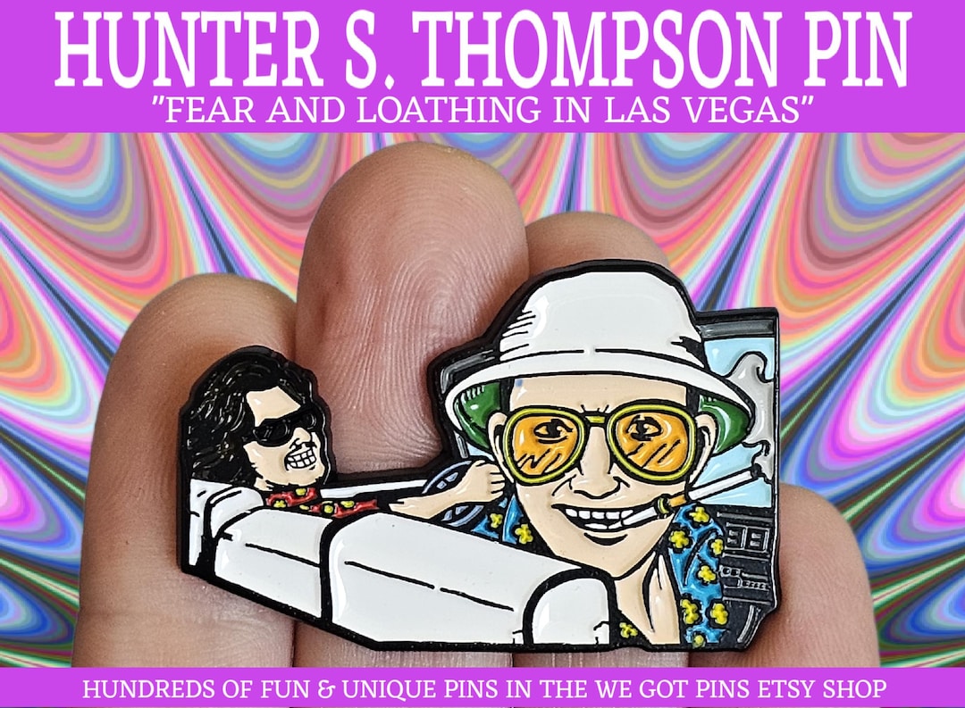 10 Pack of Hunter S Thompson Fear and Loathing in Las Vegas Enamel ...