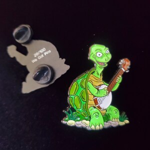 Dead Head Terrapin Turtle Banjo Bluegrass Enamel Lapel Hat Pin - Etsy