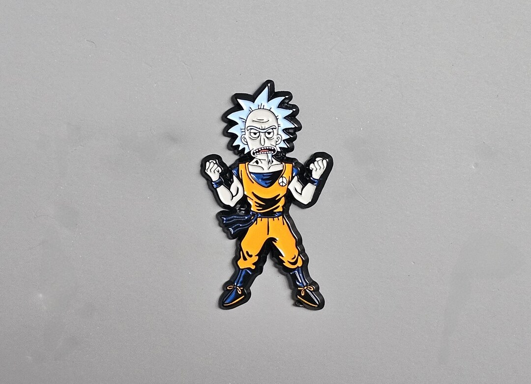 Cartoon Scientist Anime Japanimation Karate Ninja Metal Enamel Lapel ...