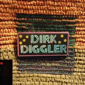 10 Pack of Glow in the Dark Dirk Diggler Neon Sign Lapel Hat Pin - Etsy