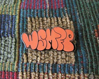 Wide Spread WSMFP Purple Street Art Graffiti Enamel Lapel Hat | Etsy