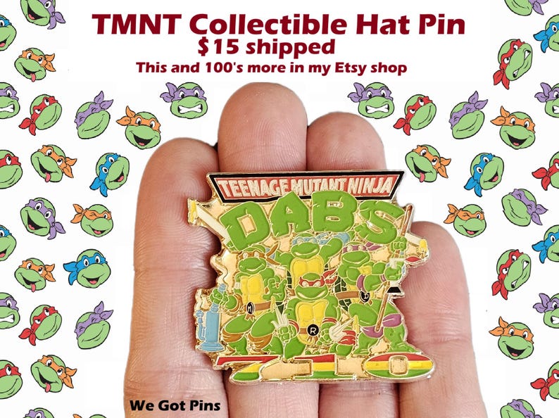 80's Cartoon Turtle 1980's TV Show Metal Enamel Lapel Pin - Etsy