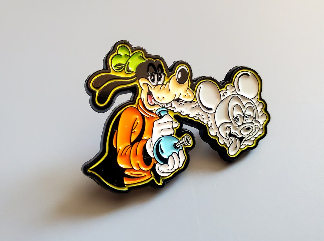 Dog Mouse Cartoon Metal Enamel Lapel Hat Pin - Etsy