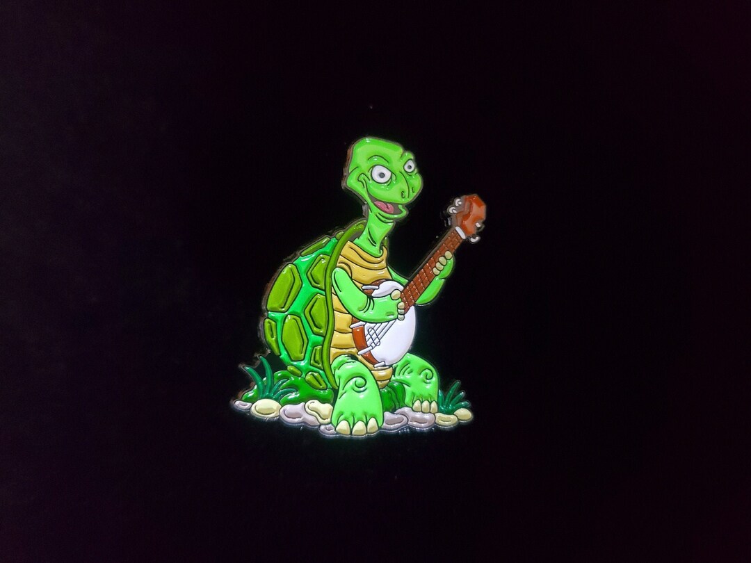 Dead Head Terrapin Turtle Banjo Bluegrass Enamel Lapel Hat Pin - Etsy
