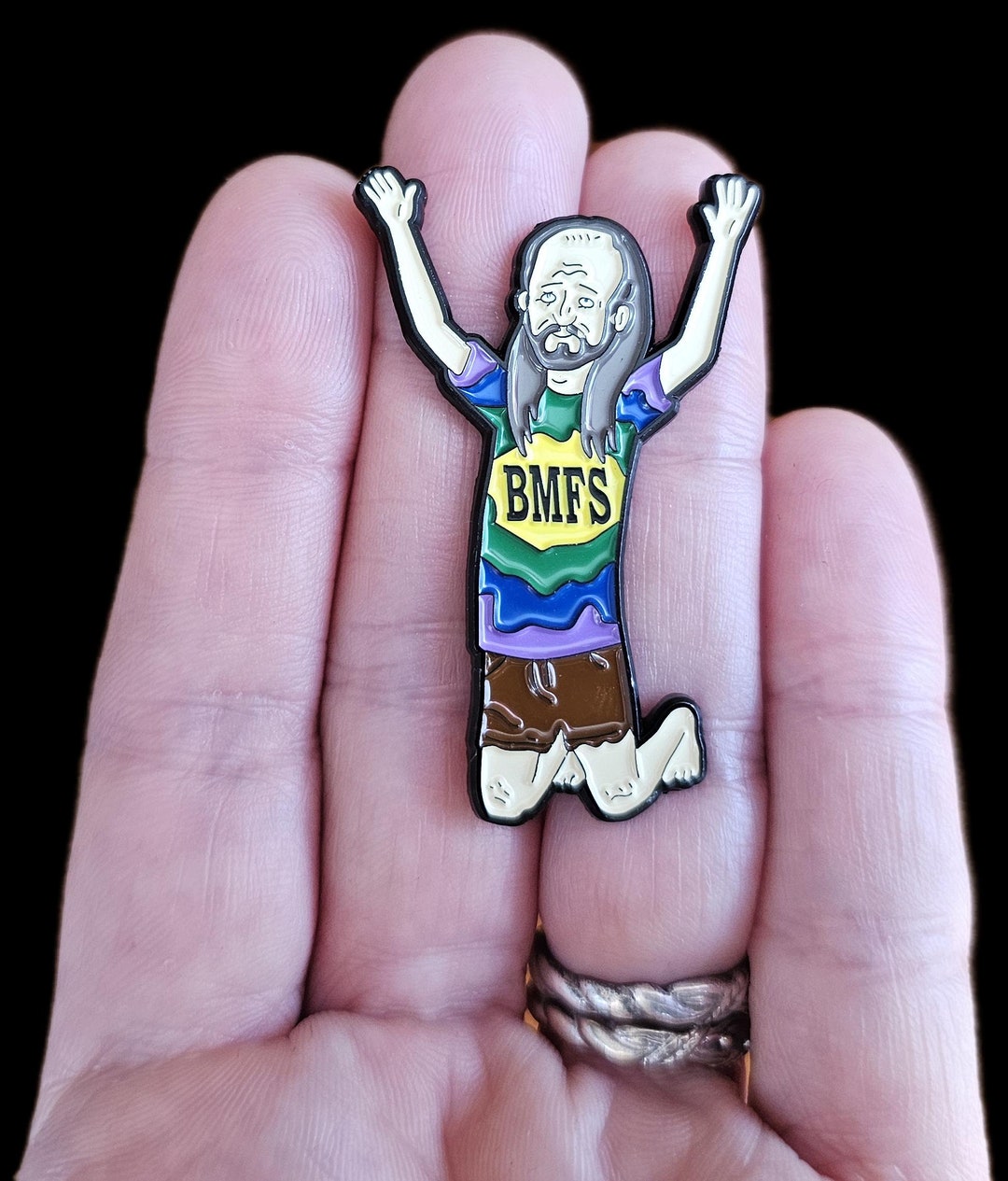 BMFS Number 1 #1 Fan Appleseed KOTH Hippie Wook Variant Metal Enamel ...