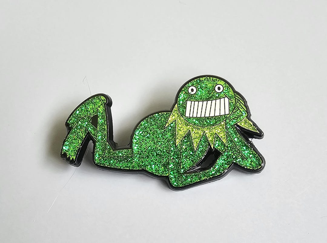 Cartoon Puppet Frog Glitter Variant Comic Rock Band Concert Enamel ...