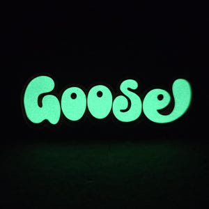 Goose Orange Glow in the Dark Graffiti Street Art Metal Enamel Lapel ...
