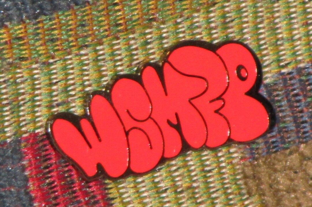 Wide Spread WSMFP Red Street Art Graffiti Enamel Lapel Hat Pin - Etsy