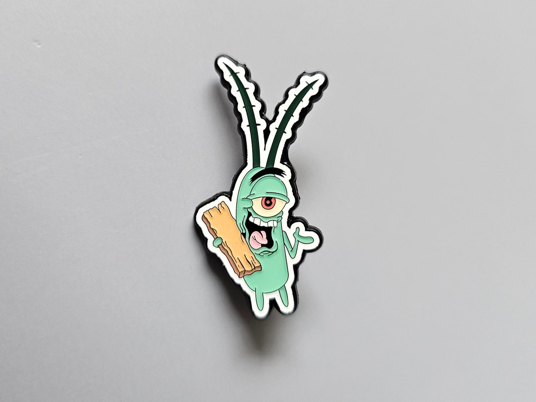 10 Pack of Cartoon Algae Wood Plank Metal Enamel Lapel Hat Pins ...