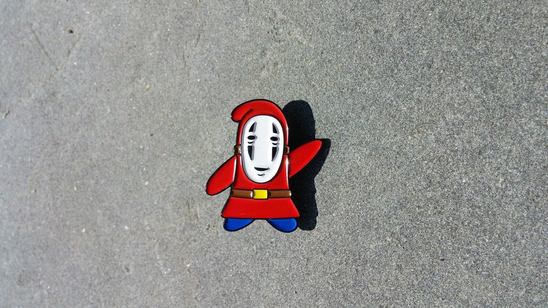 10 Pack of No Face Shy Guy Anime Cartoon Video Game Gamer Enamel Lapel ...