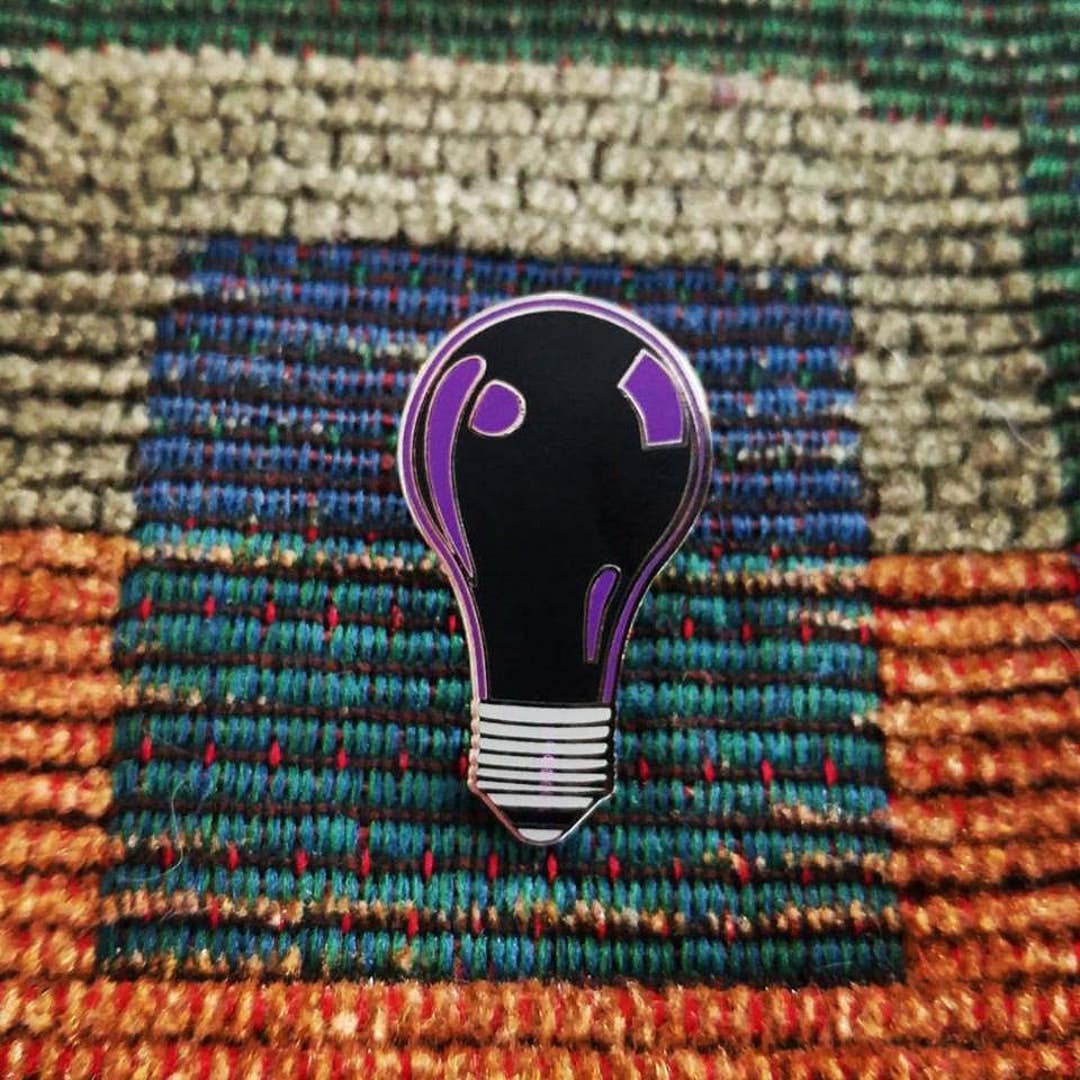 Black Light Bulb EDM Raver Festival Rave Enamel Lapel Hat Pin - Etsy