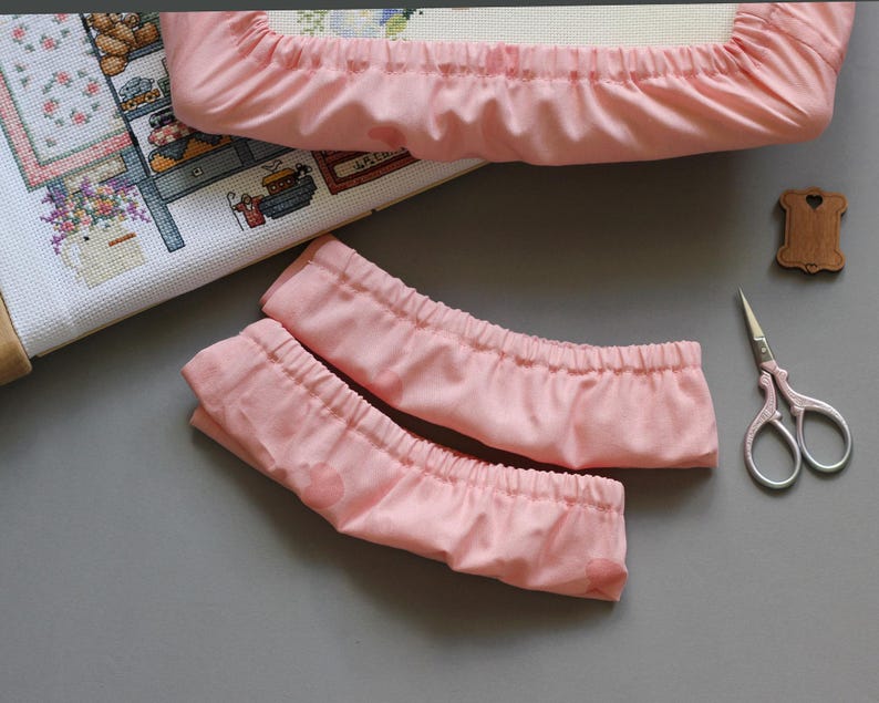 Custom Scroll Frame Grime Guards Cotton Rod Protectors for Cross Stitch ...