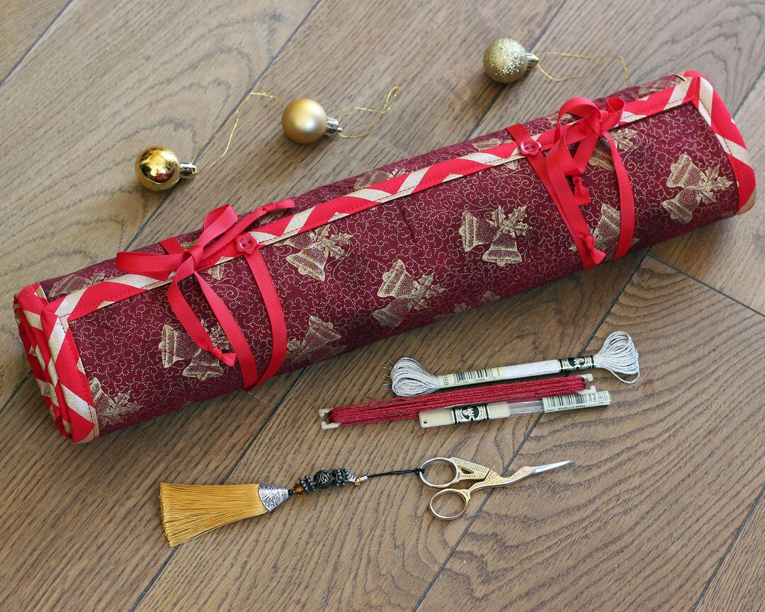 Multi-use Embroidery Project Roll Frame Cover Quilted Cross Stitch ...