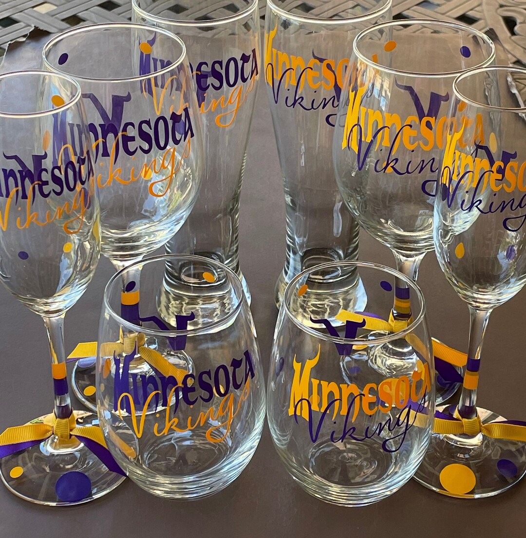 Minnesota Vikings, Sports Glassware, Football, Glassware, Wine, Beer ...