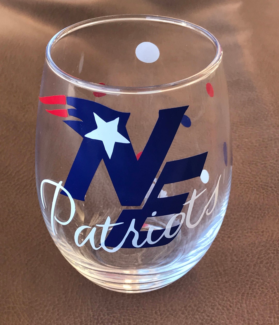 New England Patriots Glassware: Football Fan Gift - Etsy