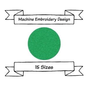 Circle Filled Machine Embroidery Design 15 Sizes Instant Download ...