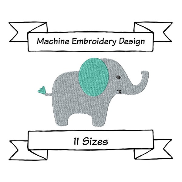 Elephant Embroidery Designs - Etsy