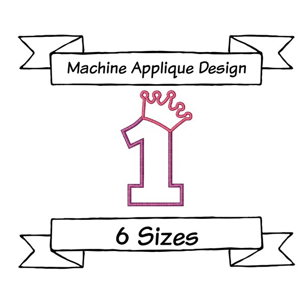 Princess Number Embroidery Design - Etsy