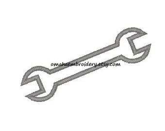 Mini Wrench Machine Embroidery Design 5 Sizes - Etsy
