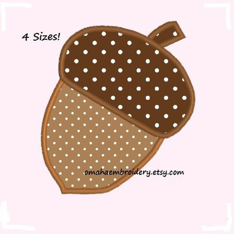 Acorn Embroidery - Etsy