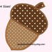 Acorn Applique Machine Embroidery Design - 4 Sizes - Instant Download ...