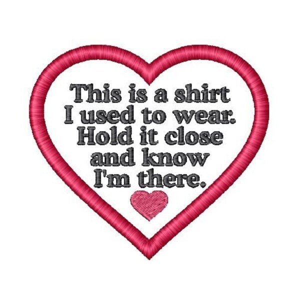 Embroidery Memory Shirt Poem - Etsy