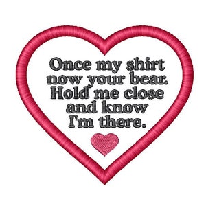 Memory Bear Poem Applique Embroidery Design - 1 Size - 4x4 Hoop ...