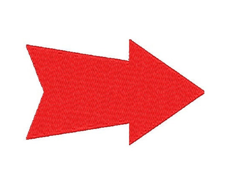 Chunky Arrow Machine Embroidery Design 15 Sizes Instant - Etsy