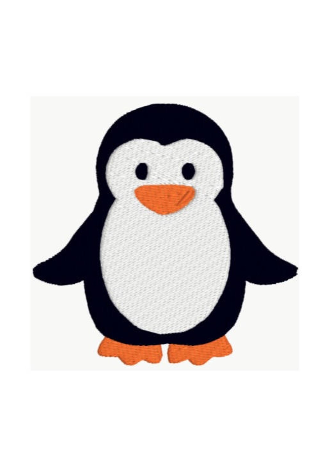 Penguin Machine Embroidery Design - 4 Sizes - Instant Download Design ...