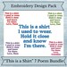 This is a Shirt - Poem Embroidery Design Pack- 1 Size - 4x4 Hoop ...