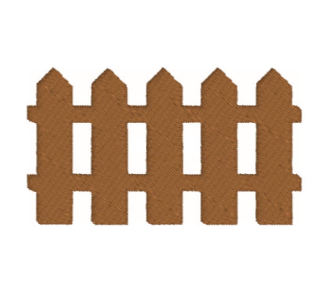 Picket Fence Machine Embroidery Design - 4 Sizes - Instant Download ...