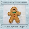 ITH Gingerbread Man Ornament Pattern Christmas Machine Embroidery ...