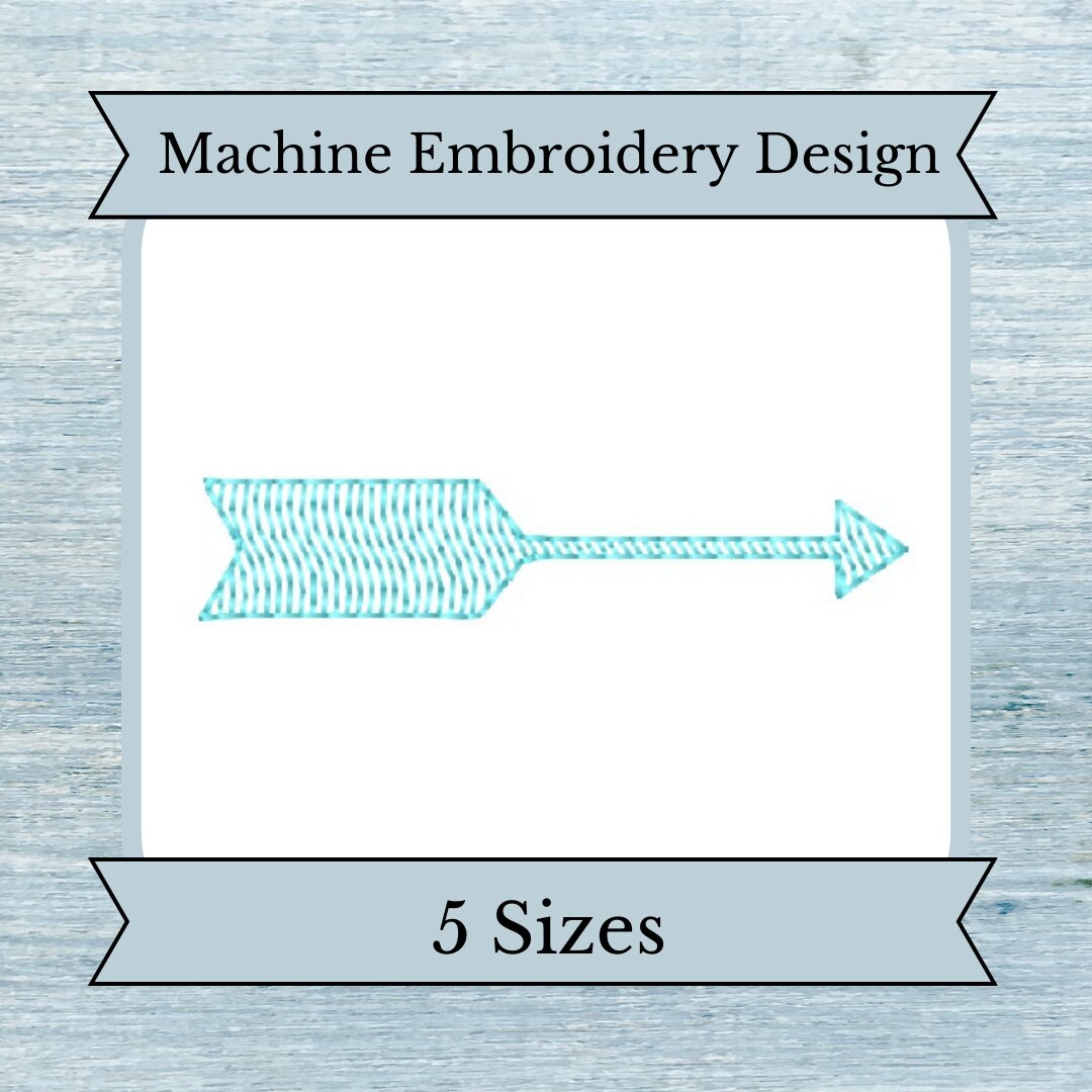 Arrow Machine Embroidery Design - Sketch Stitch - Quick Stitch - 5 ...
