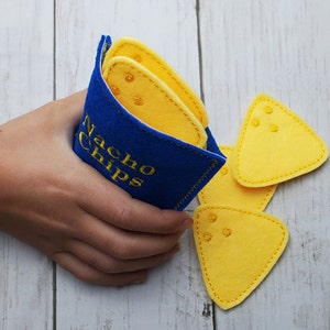 ITH Nacho Chips Pattern - Play Food - Machine Embroidery Design - Felt ...