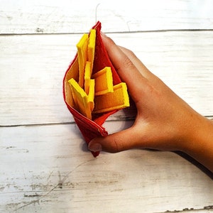 ITH French Fries Pattern - Play Food - Machine Embroidery Design - Felt ...