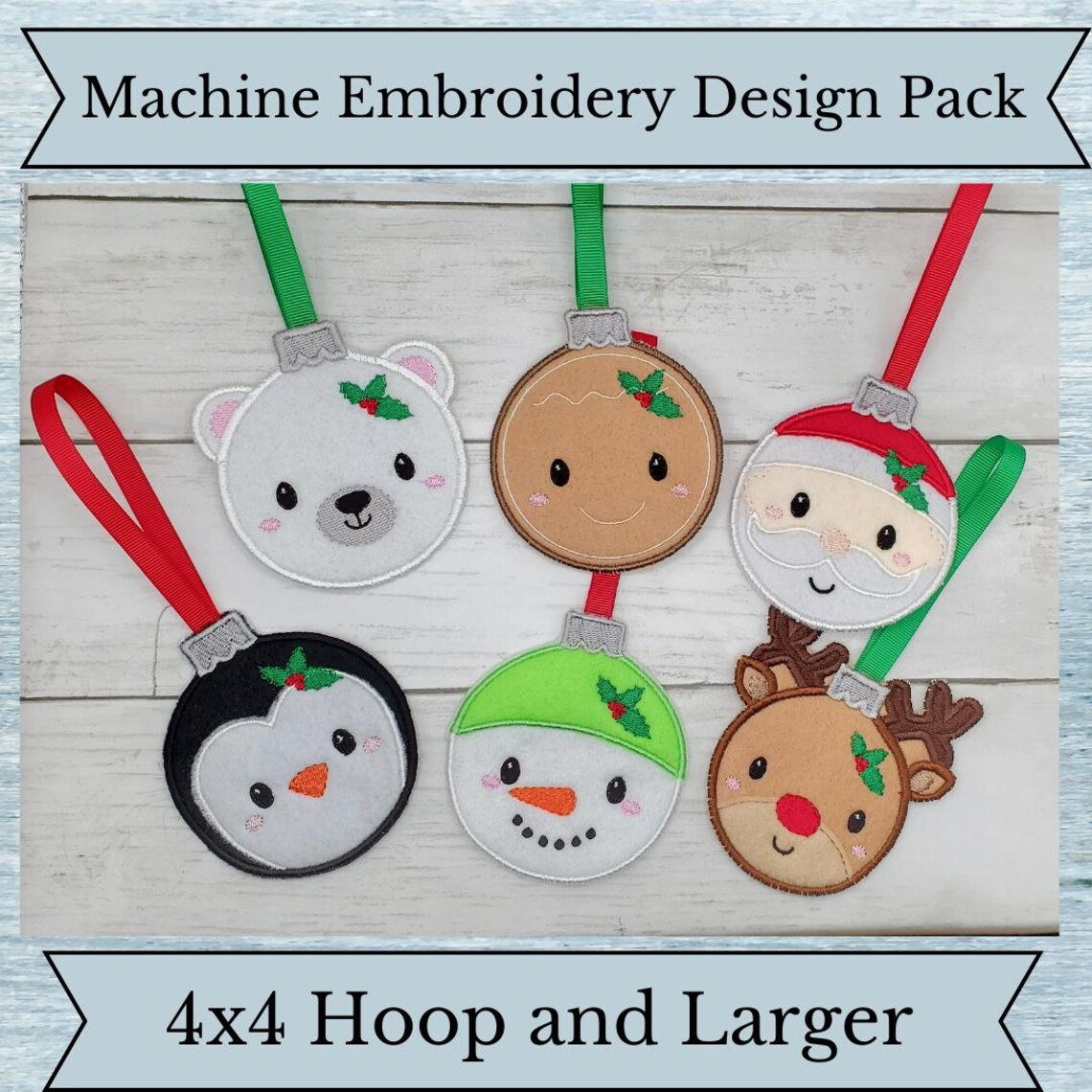 ITH Ball Ornament Pattern Multi Pack - Christmas - Machine Embroidery ...