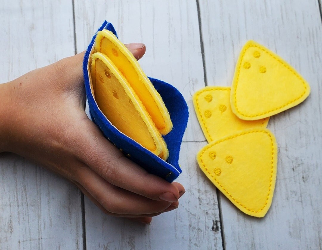 ITH Nacho Chips Pattern - Play Food - Machine Embroidery Design - Felt ...