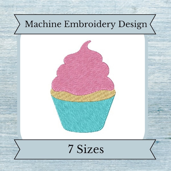 Cupcake Embroidery - Etsy