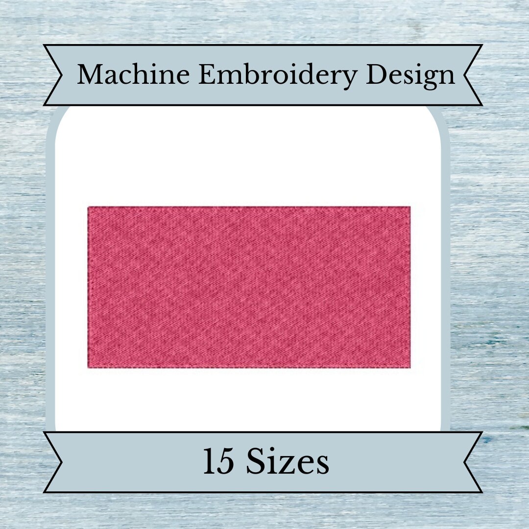 Rectangle Machine Embroidery Design - 15 Sizes - Instant Download ...