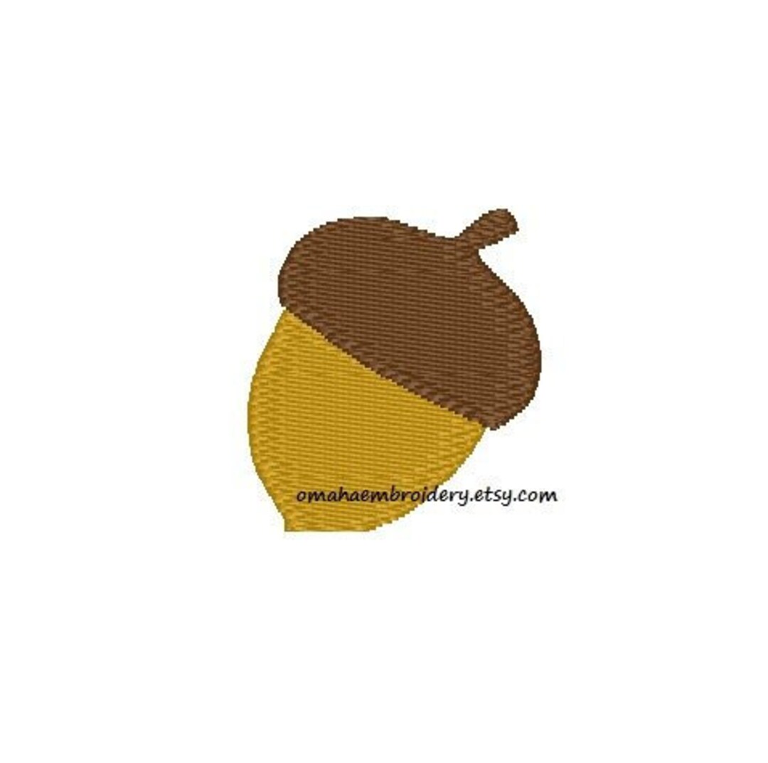 Acorn Machine Embroidery Design - 4 Sizes - Instant Download Design - Etsy