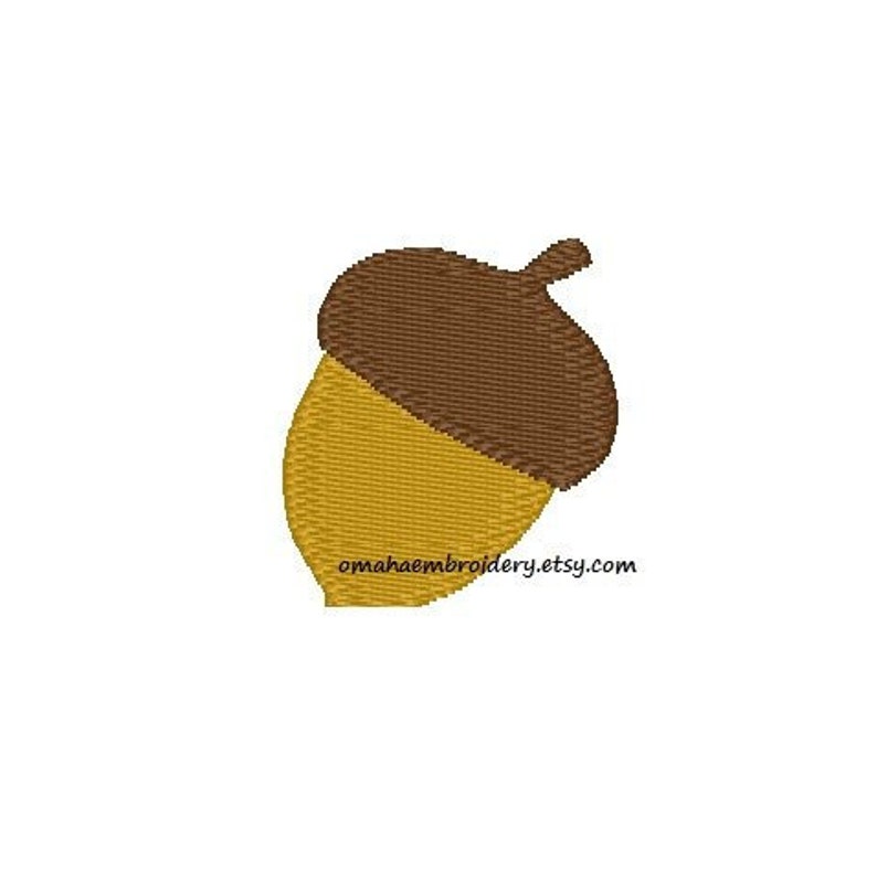 Acorn Machine Embroidery Design 4 Sizes Instant Download - Etsy