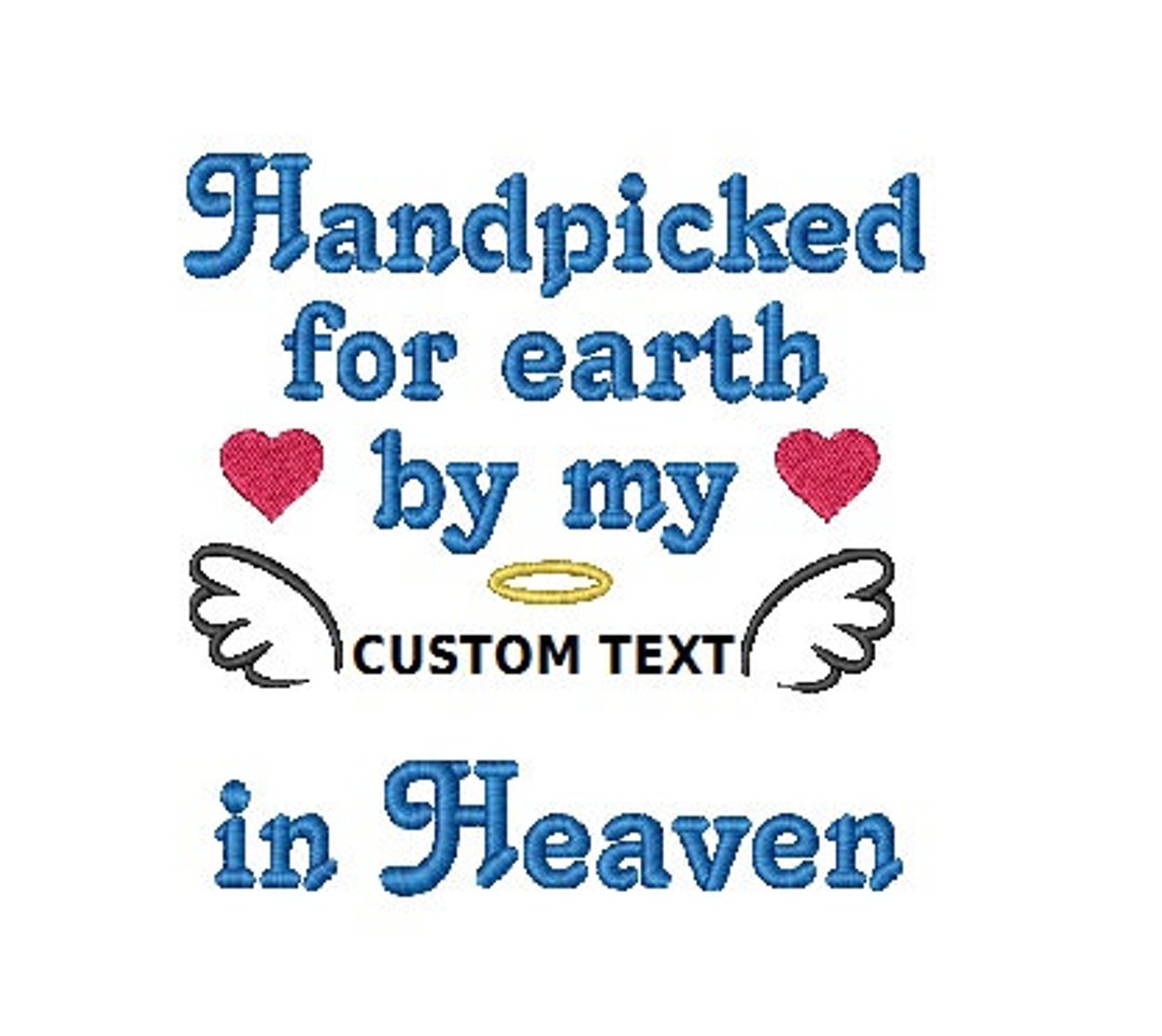 Customize - Handpicked for Earth Embroidery Design - 2 Sizes - 4x4 and ...