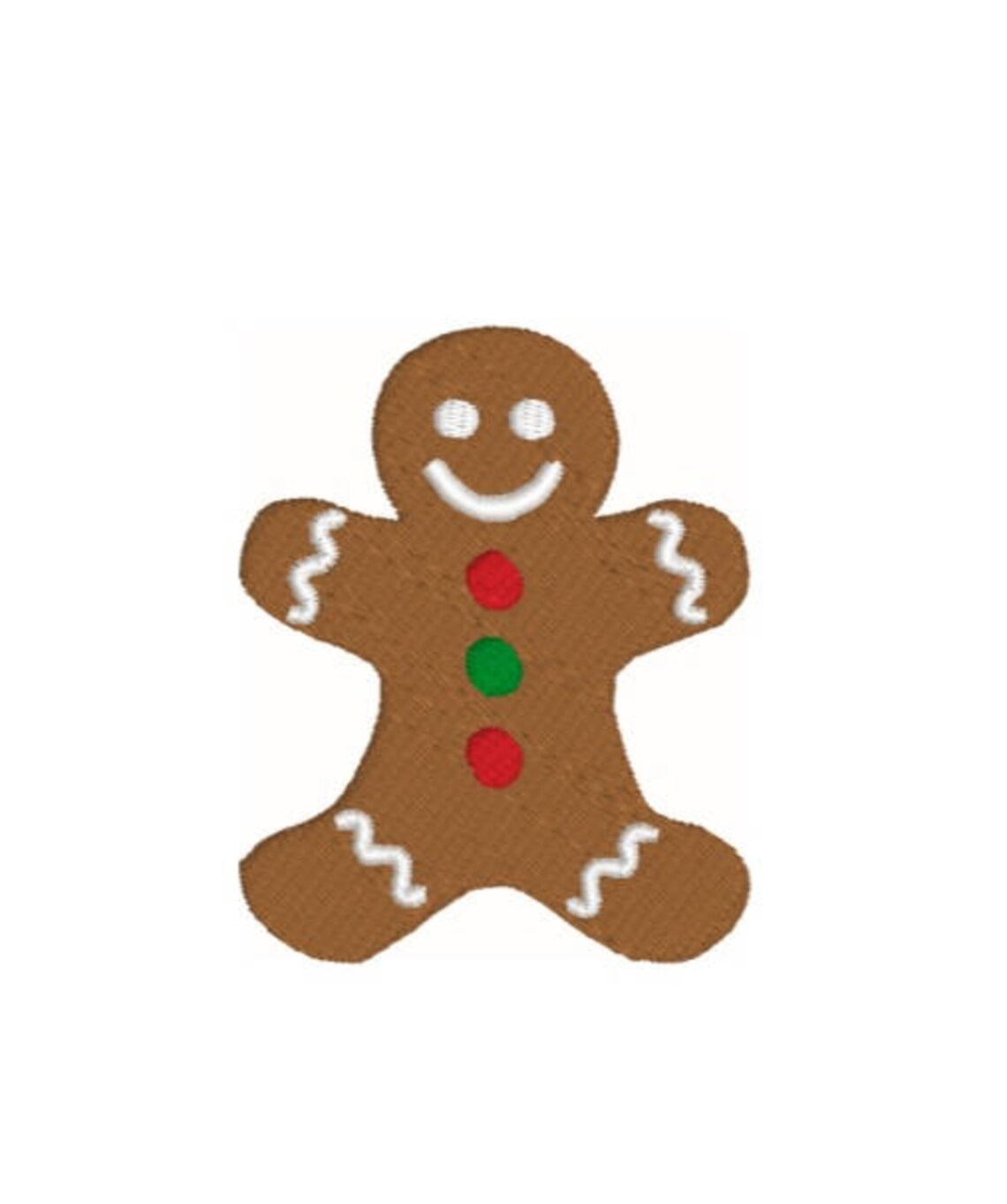 Gingerbread Man Machine Embroidery Design 4 Sizes Instant - Etsy