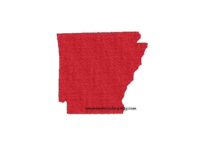 Arkansas State Machine Embroidery Design - 5 Sizes - Instant Download ...