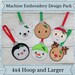 ITH Ball Ornament Pattern Multi Pack - Christmas - Machine Embroidery ...
