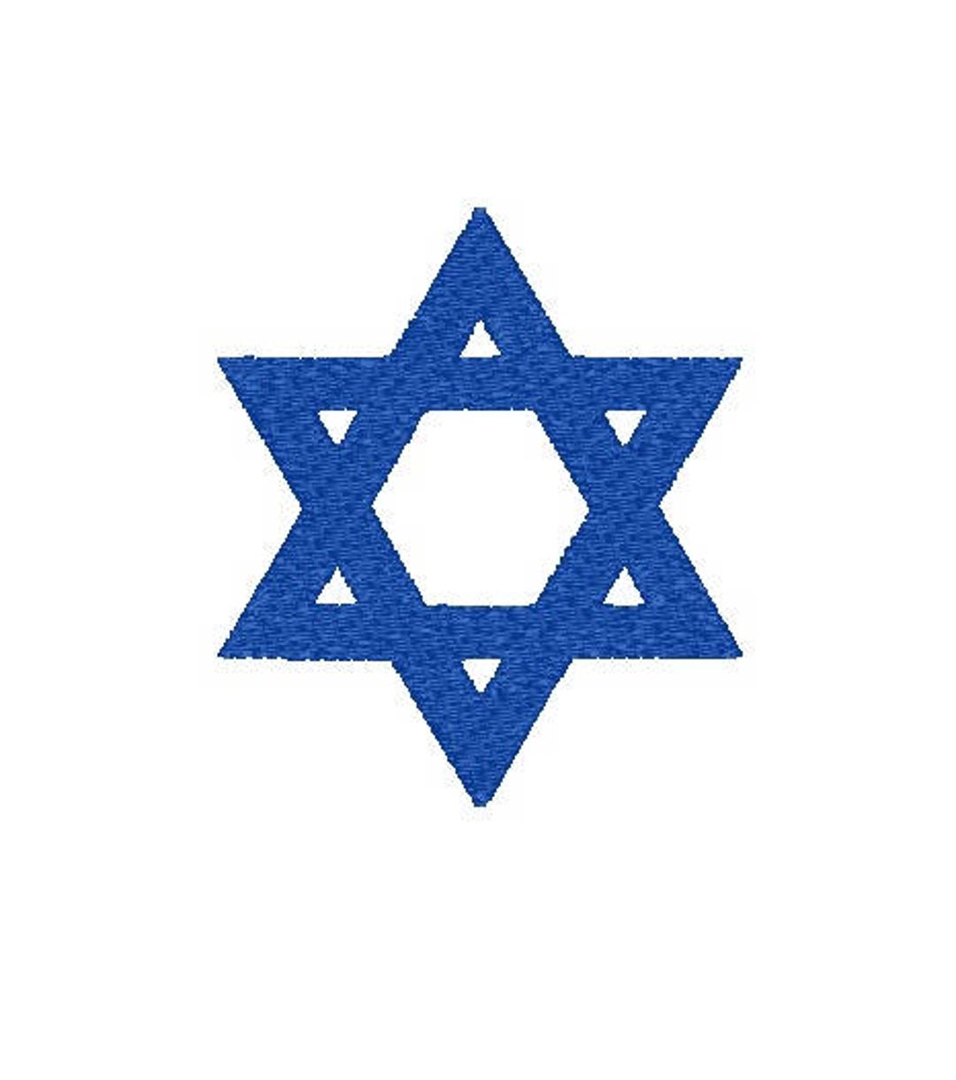 Star of David Machine Embroidery Design - 5 Sizes - Instant Download ...
