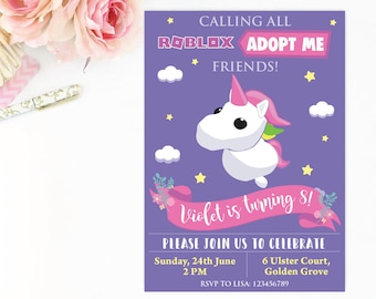 Roblox Adopt Me Invitation | Etsy