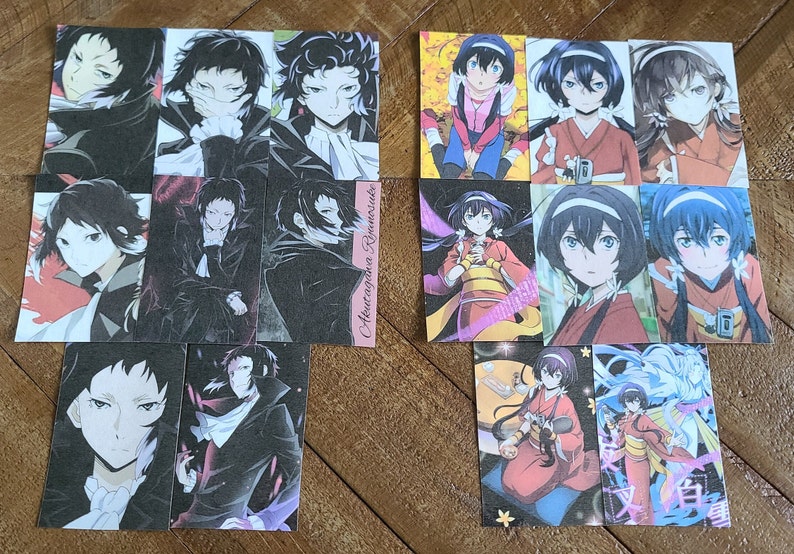 BSD Stray Dogs Fanmade Anime Photocards - Etsy