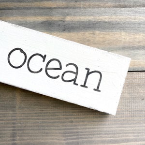 Ocean Sign, Beach House Home Decor, Handpainted Sign, Nautical Sign ...